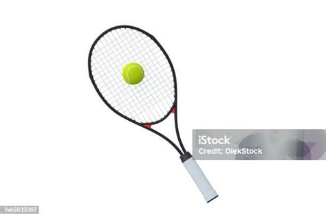테니스 라켓과 공은 흰색 배경에 격리되어 있습니다 평면도 3d 렌더링 3차원 형태에 대한 스톡 사진 및 기타 이미지 3차원 형태 Championship 개인 장식품