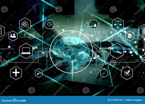 Artificial Intelligence And Communication Ai Technology Stock Image Image Of Electronic