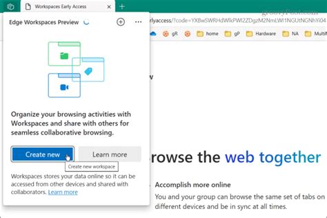 How To Use Microsoft Edge Workspaces