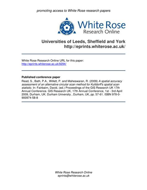 Pdf A Spatial Accuracy Assessment Of An Alternative Circular Scan