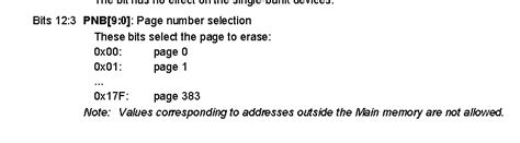 Solved Stm32g0b0 Flash Memory Page Numbers Reference Ma
