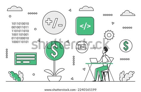 Development Code Optimization Programmer Fixing Bugs Stock Vector Royalty Free 2240165199