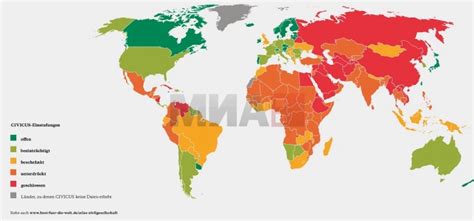 „Атлас на цивилното општество“ Само 3 5 отсто од светското население има целосна слобода на
