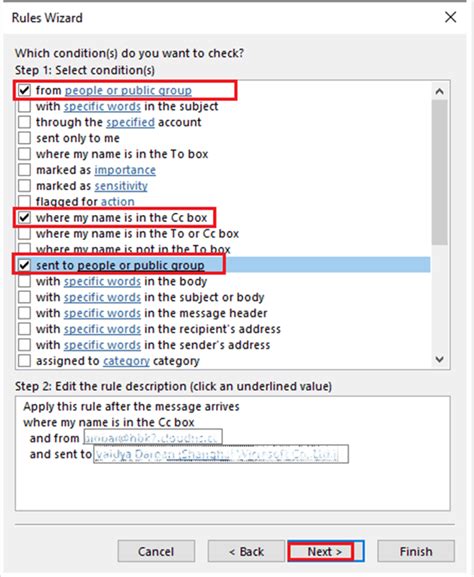 Rules In Outlook Move The Message To Specific Folder If Sent To Microsoft Community