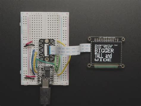 OLED Breakout Board 16 Bit Color 1 27 W MicroSD Holder EYESPI Connector ID 1673 Adafruit
