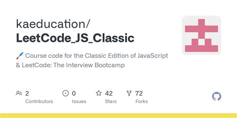 github kaeducation leetcode js classic 🖌 course code for the classic