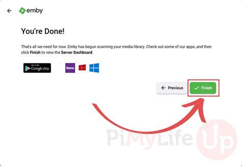 installing and running the emby media server on the raspberry pi pi