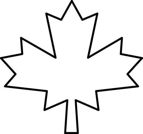 Black Thin Line Art Of Maple Leaf Icon 24156540 Vector Art At Vecteezy