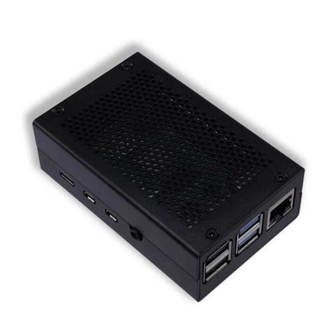 Aluminium Raspberry Pi Case Black Buy In Australia CE Core Electronics