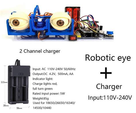 Joystic Control Robotic Eye For Arduino Robot Nano 6 Dof Bionic Robot