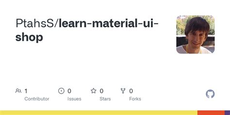 Github Ptahsslearn Material Ui Shop