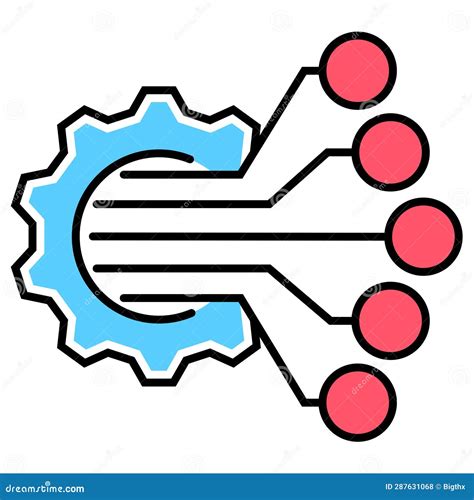 Gear Distribution Icon Active Distribution Business Marketing Stock