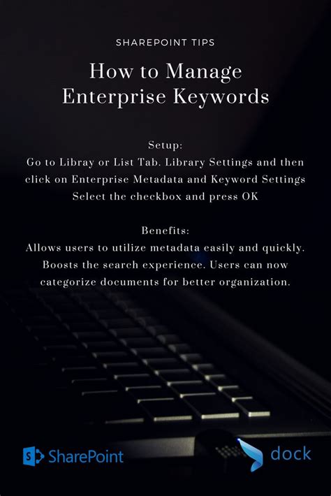 How To Manage Enterprise Keywords In Sharepoint Intranet