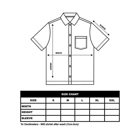 Mens Short Sleeves Military Shirt Size Chart Workshirt Black Short