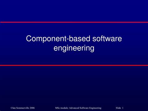 Ppt Component Based Software Engineering Powerpoint Presentation