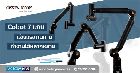 Kassow Robots Cobots With 7 Axes รองรับการทำงานที่หลากหลาย