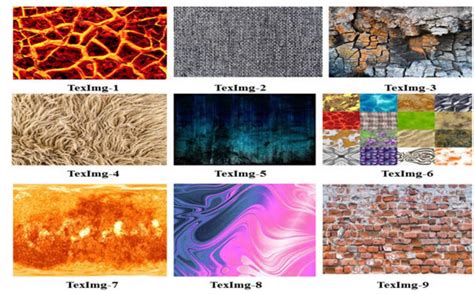 Datasets Of The Texture Images Table 9 Different Texture