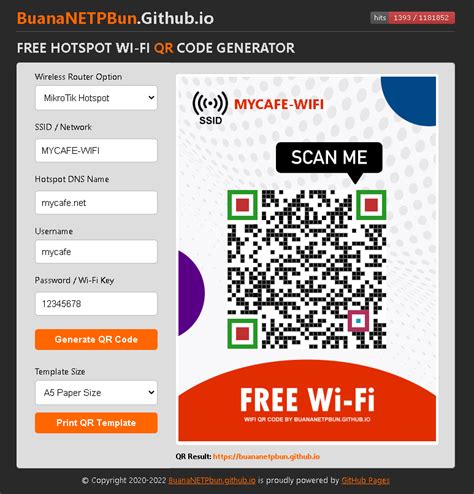 Mikrotik Free Hotspot Wi Fi Qr Code Generator