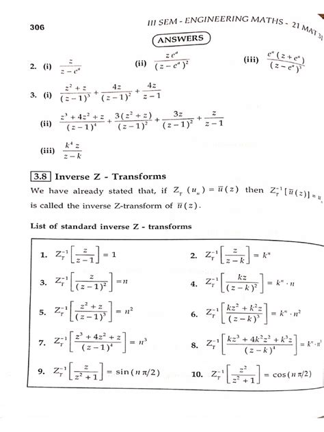 Module 3 Inverse Z Transforms Complete Notes Pdf