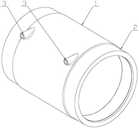 新型水冷电机机座外套的制作方法