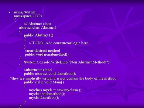 Oops Concepts In C Net Four Basic Concepts