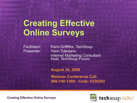 Creating Effective Online Surveys Ppt