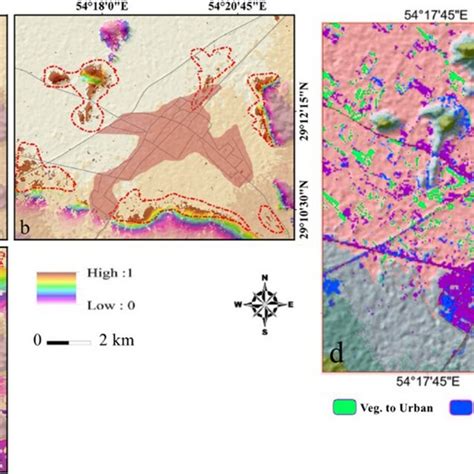 transition prediction and conversion of land use covers to the urban