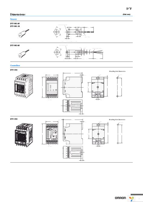 D7f S01 05 Datasheet Pdf Download 2 7 Page Omron Automation And Safety