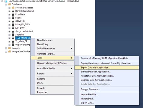 Create A Bacpac Export Community
