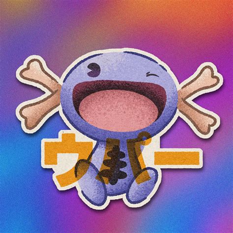 Shiny Paldean Wooper Vinyl Sticker Poryco