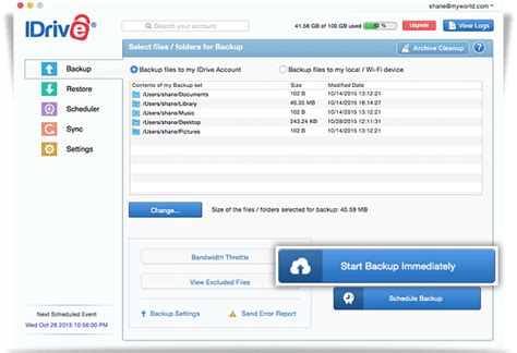 Questions On Online Backup Hybrid Backup Share And More IDrive Mac Application