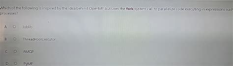 Solved Which Of The Following Is Inspired By The Idea Behind