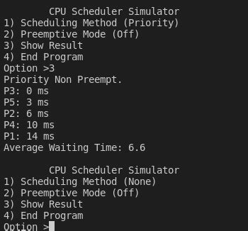 Github Chrismuteb Cpu Schedule Simulator Writing A Program That Simulates The Service Of Jobs