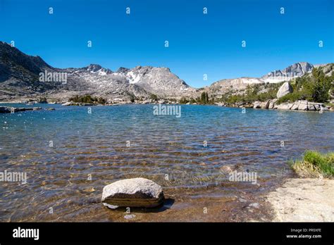 The View Along The John Muir Trail At Marie Lake With Selden Pass In