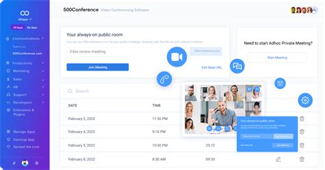 Web Conferencing 500conference By 500apps