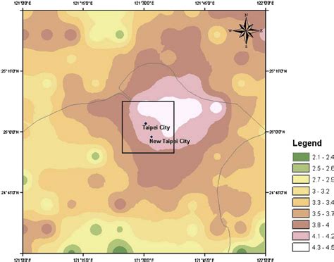 Geographical Distribution Of The Negative Lightning Flash Density Fl Download Scientific