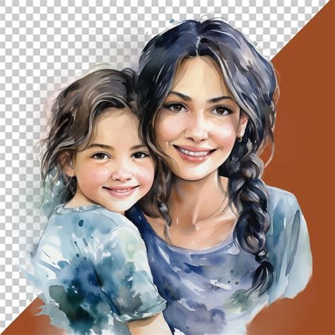 Madre E Hijo En Preciosos Retratos Archivo Psd Premium