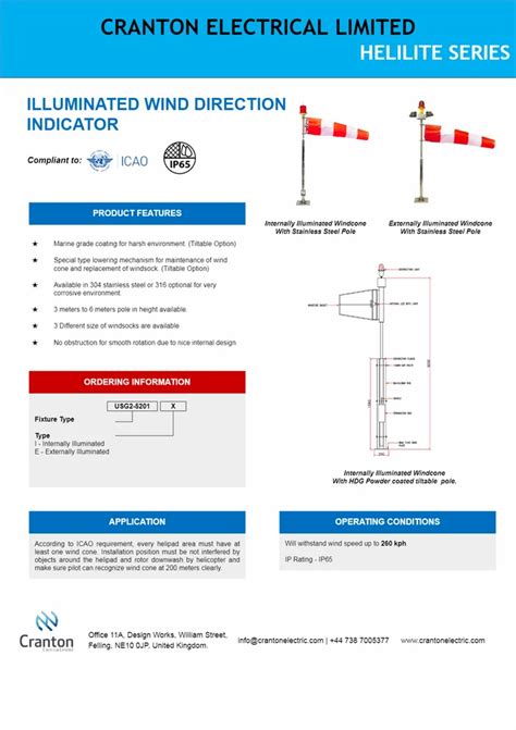 White Illuminated Wind Direction Indicator For Industrial At Best Price In Coimbatore