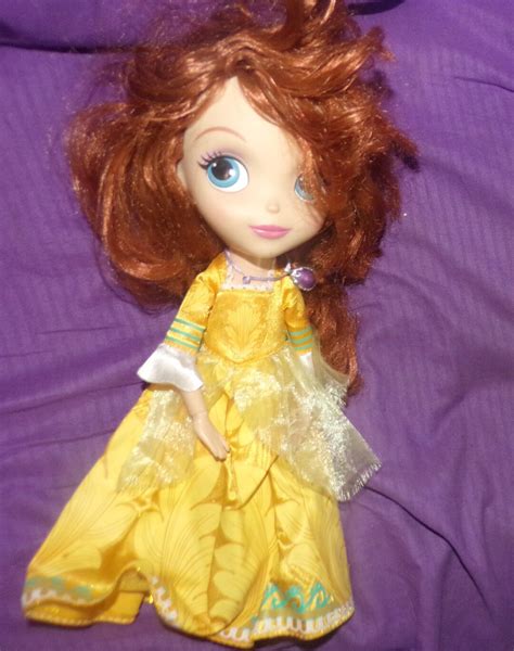 Disney Vinyl Sofia The First Doll In Yellow Gown With Necklace 10 Etsy