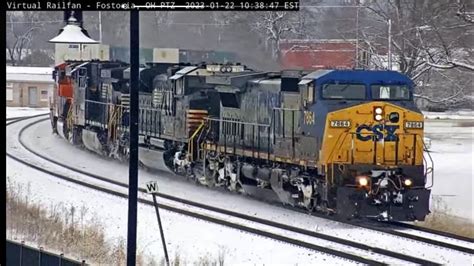 Csx Dash 8 7864 Leads 28n Flying Through Thomasville Youtube