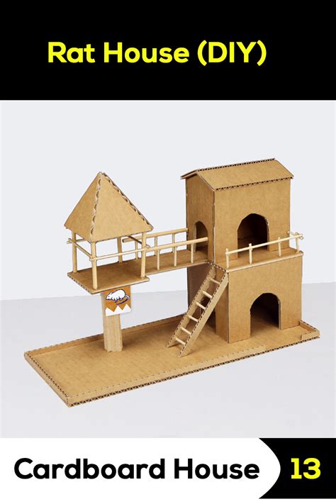 Beautiful Rat House From Cardboard