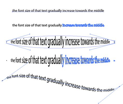 Adobe Illustrator Variable Font Size Along A Path Graphic Design