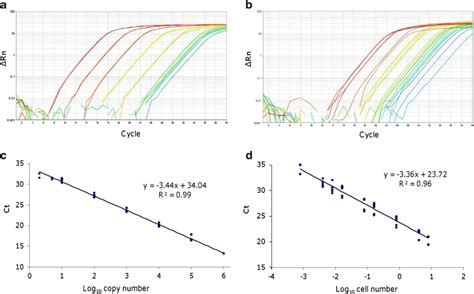 Examples Of Amplification Plots Generated From Dilutions Of A Target