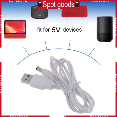 Bang USB 2 0 A Type Male To 5 5x2 5mm DC 5V Power Plug USB DC5V Charging Cable Shopee Philippines