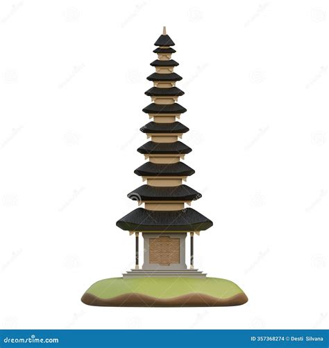 Temple Front With Columns Vector Illustration 44321318