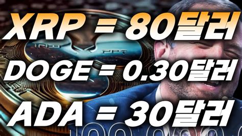 리플andbtc 비트코인 가격 올해 1억 8천만원 도달한다 도지코인 상승 추세 뚜렷 에이다 30달러 도달 가능하다 Youtube
