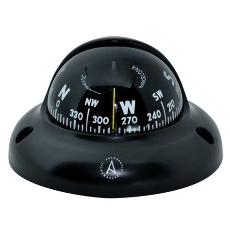 Surface Mount Compass 65 Mm Black C3 Series Autonautic
