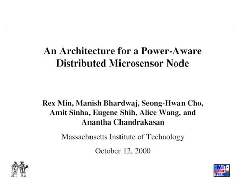 Pdf An Architecture For A Power Aware Distributed Microsensor Node · An Architecture For A