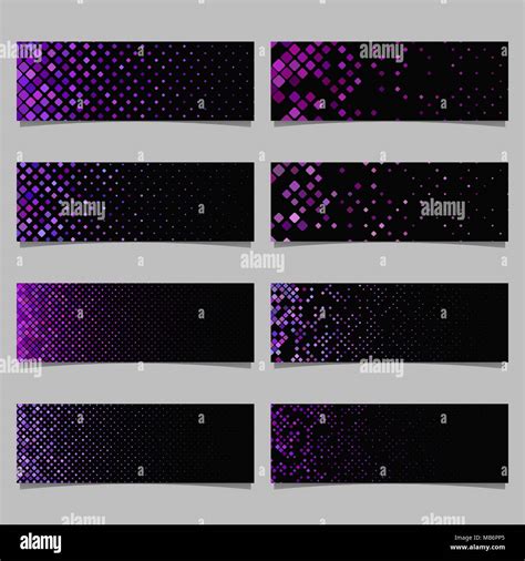 Geometric Diagonal Rounded Square Pattern Banner Background Template