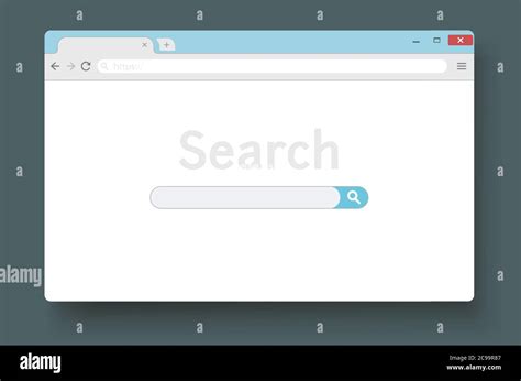 Internet Search Window Browser Tab Flat Vector Illustration Stock Vector Image And Art Alamy